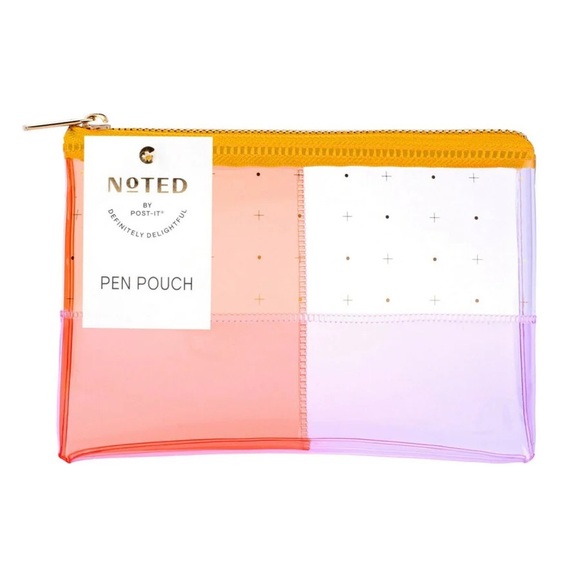 Post It | Bags | Postit Zipper Transparent Pencil Pouch Weave ...